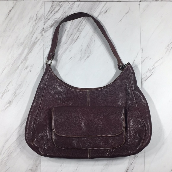 Ann Taylor | Bags | Ann Taylor Purple Leather Purse | Poshmark